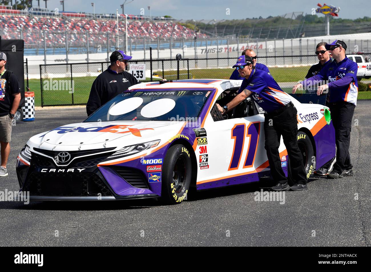 #11: Denny Hamlin, Joe Gibbs Racing, Toyota Camry FedEx Express during ...