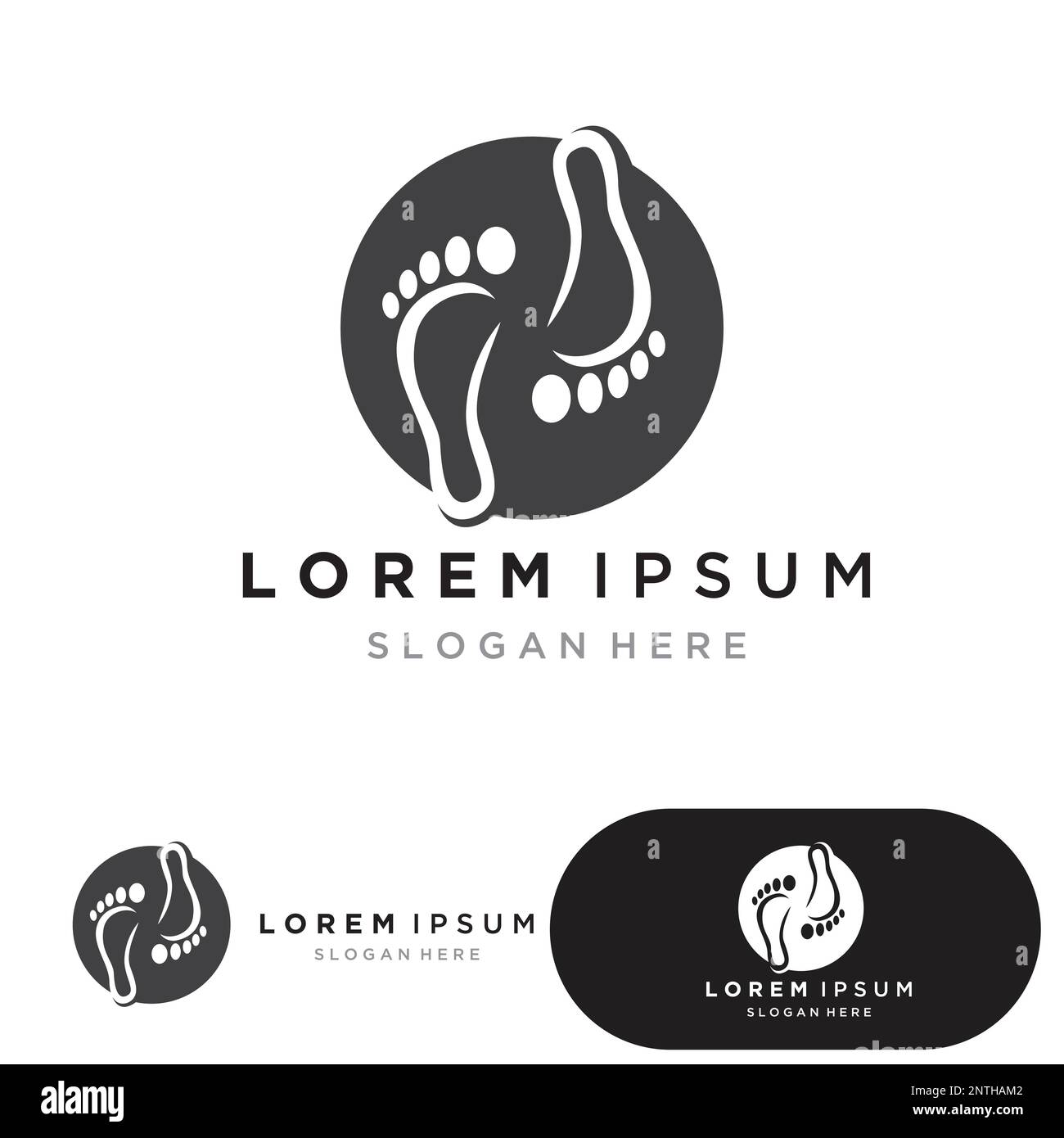 Foot and care icon logo template Foot and ankle healthcare Stock Vector ...