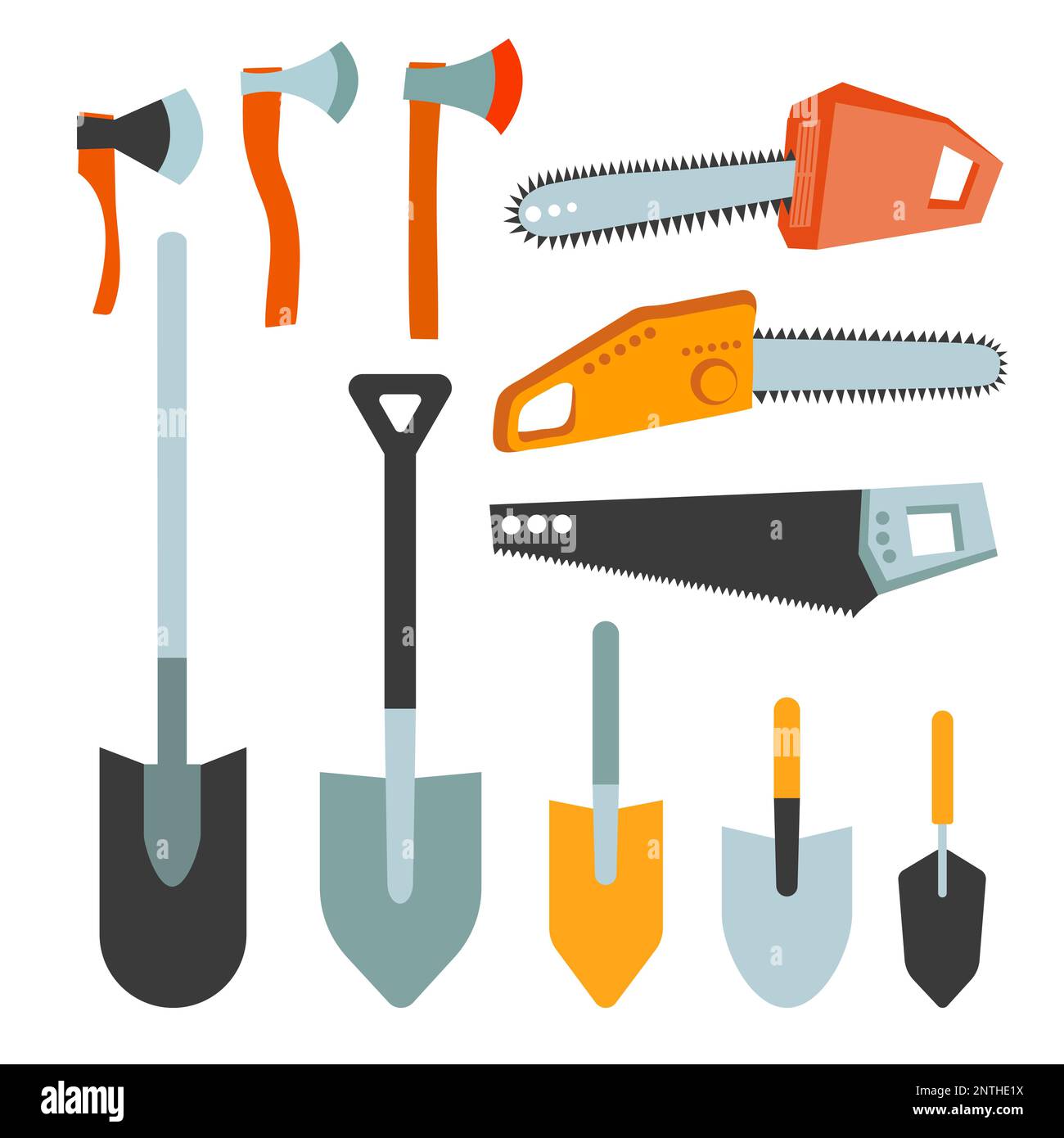 Vector gardening tools set Stock Vector Image & Art - Alamy