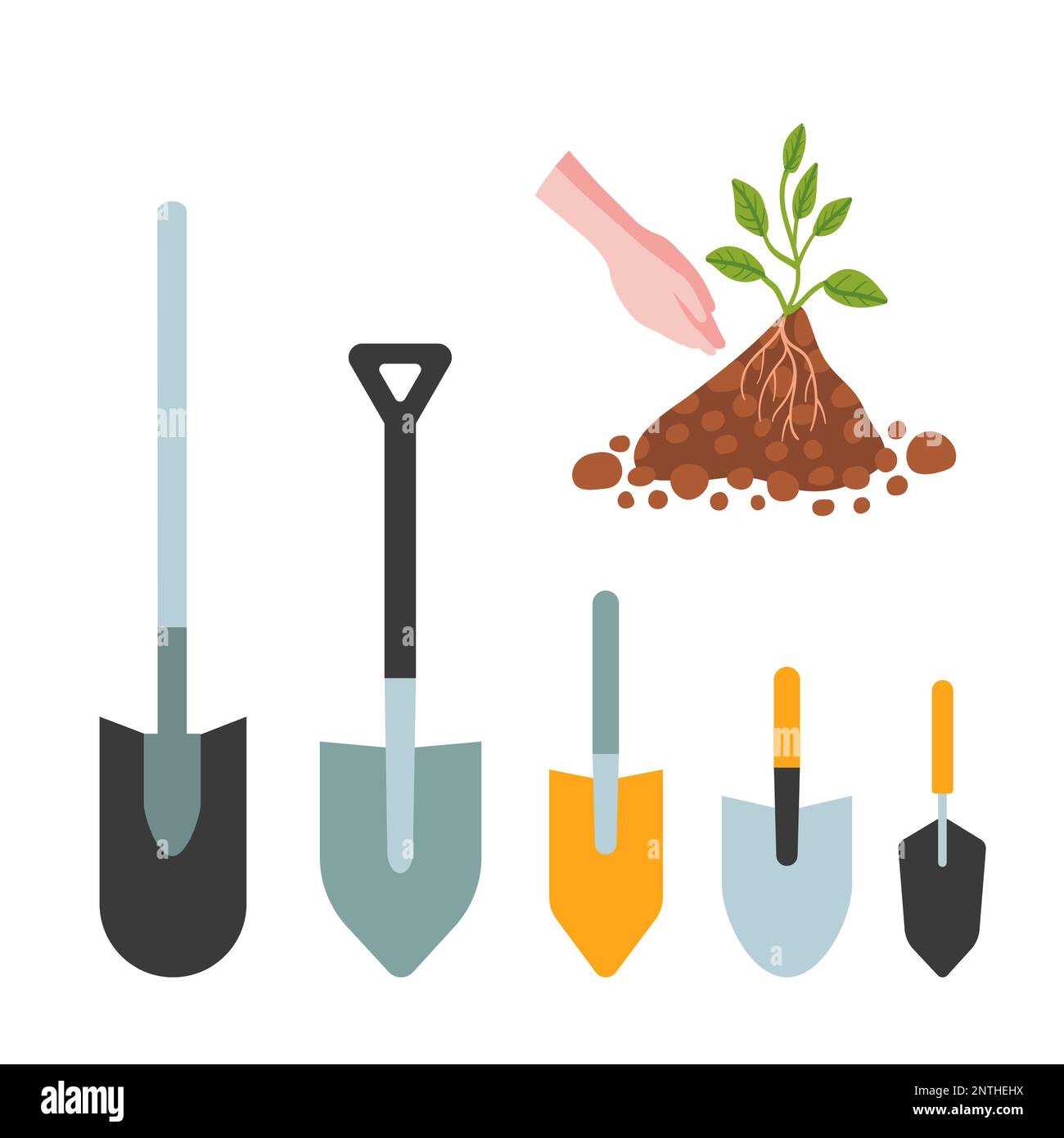 Vector gardening tools set Stock Vector Image & Art - Alamy