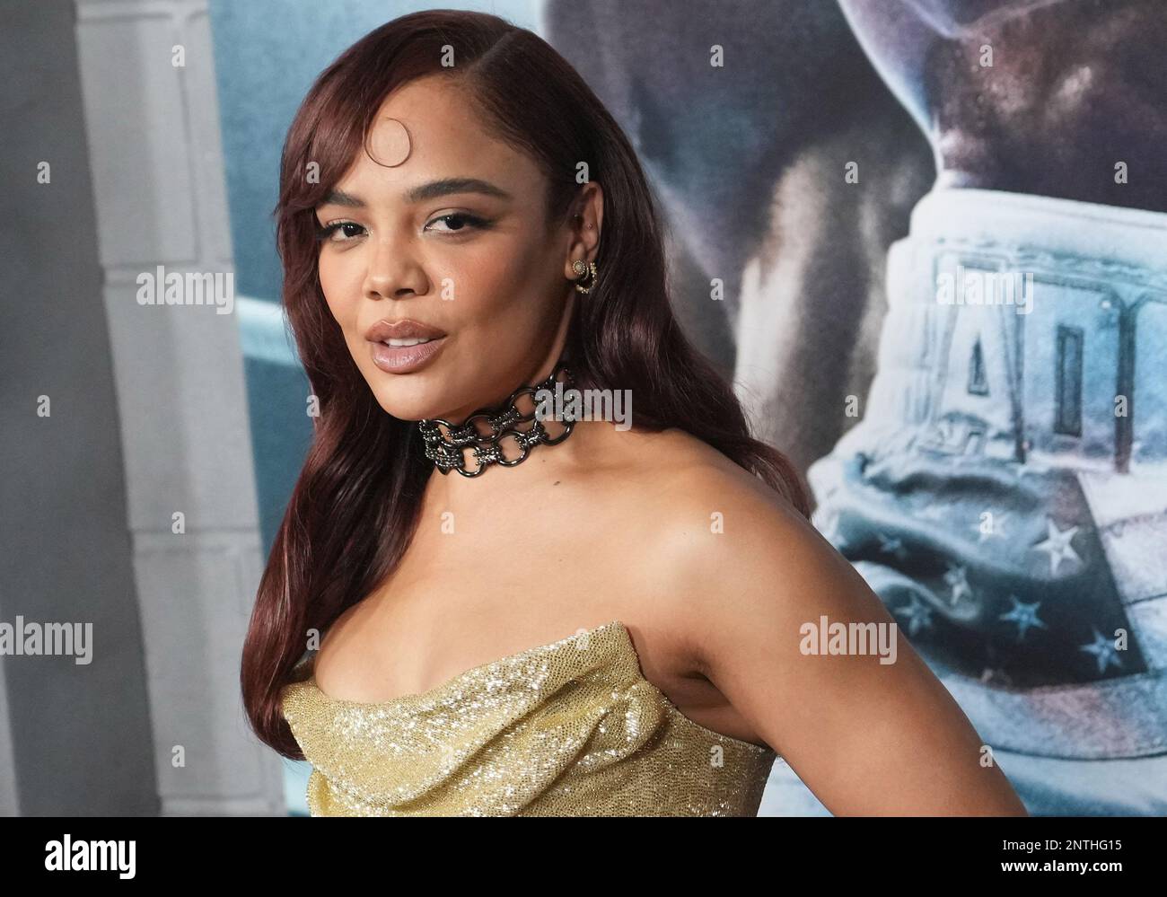 Los Angeles, USA. 27th Feb, 2023. Tessa Thompson arrives at the CREED ...