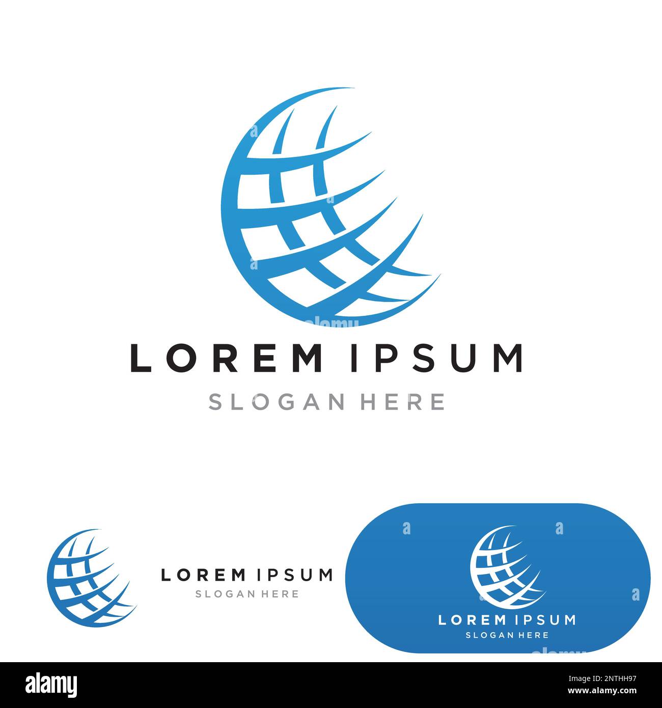 globe logo and icon Vector design Template-Vector Stock Vector Image ...