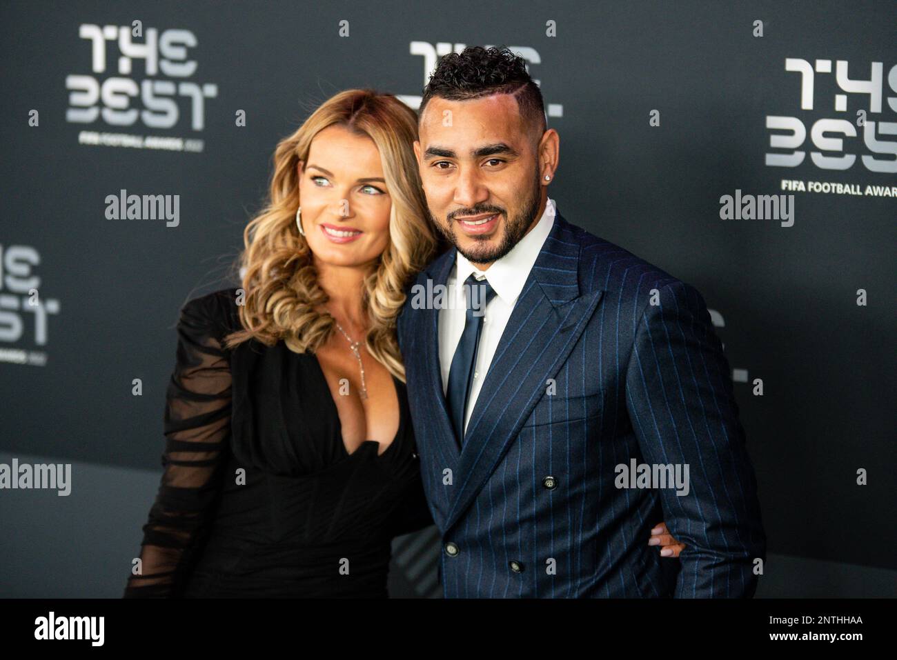 Dimitri Payet and wife Ludivine during The Best FIFA Football Awards ...