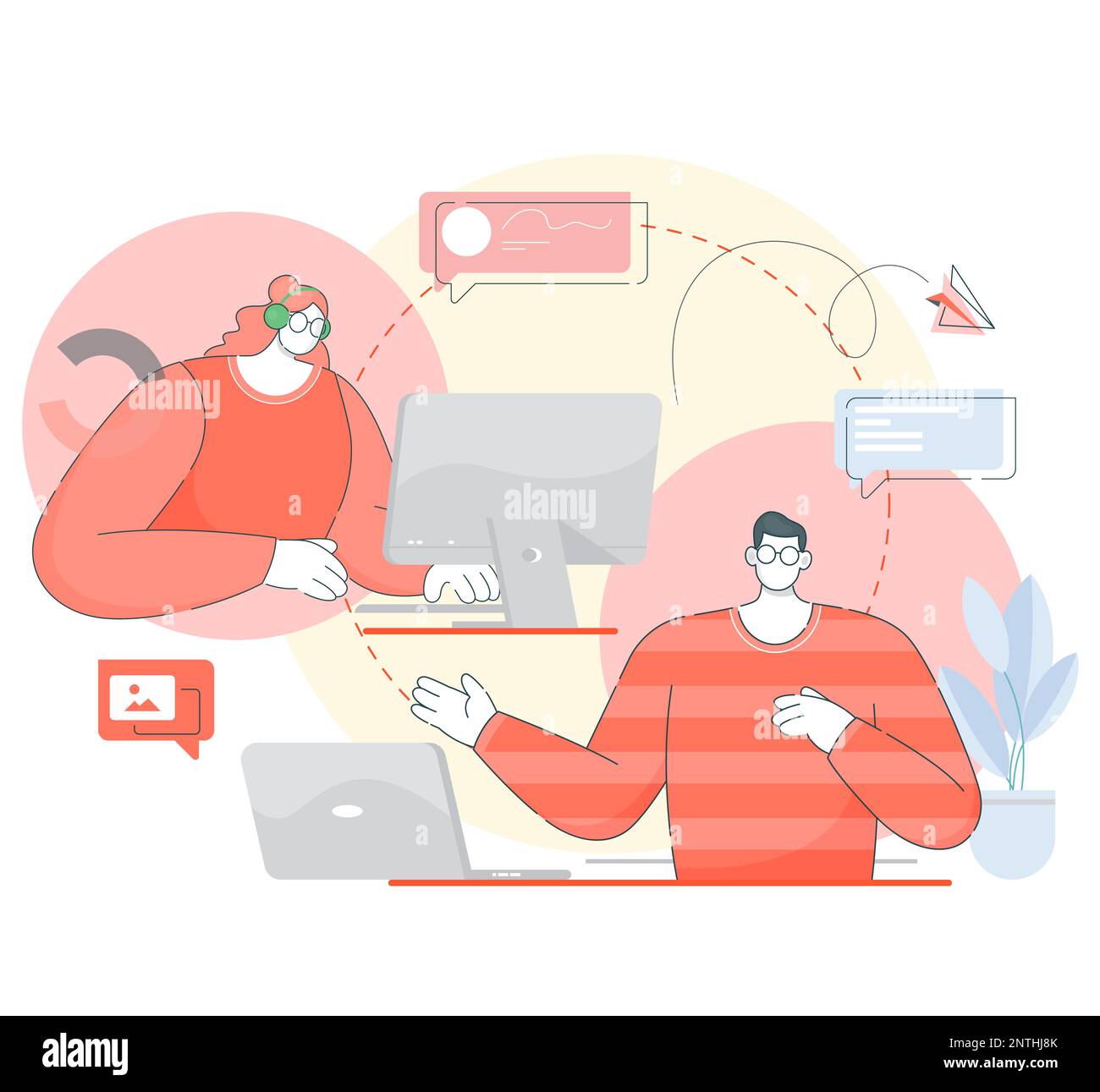 Communication complexity Stock Vector Images - Alamy