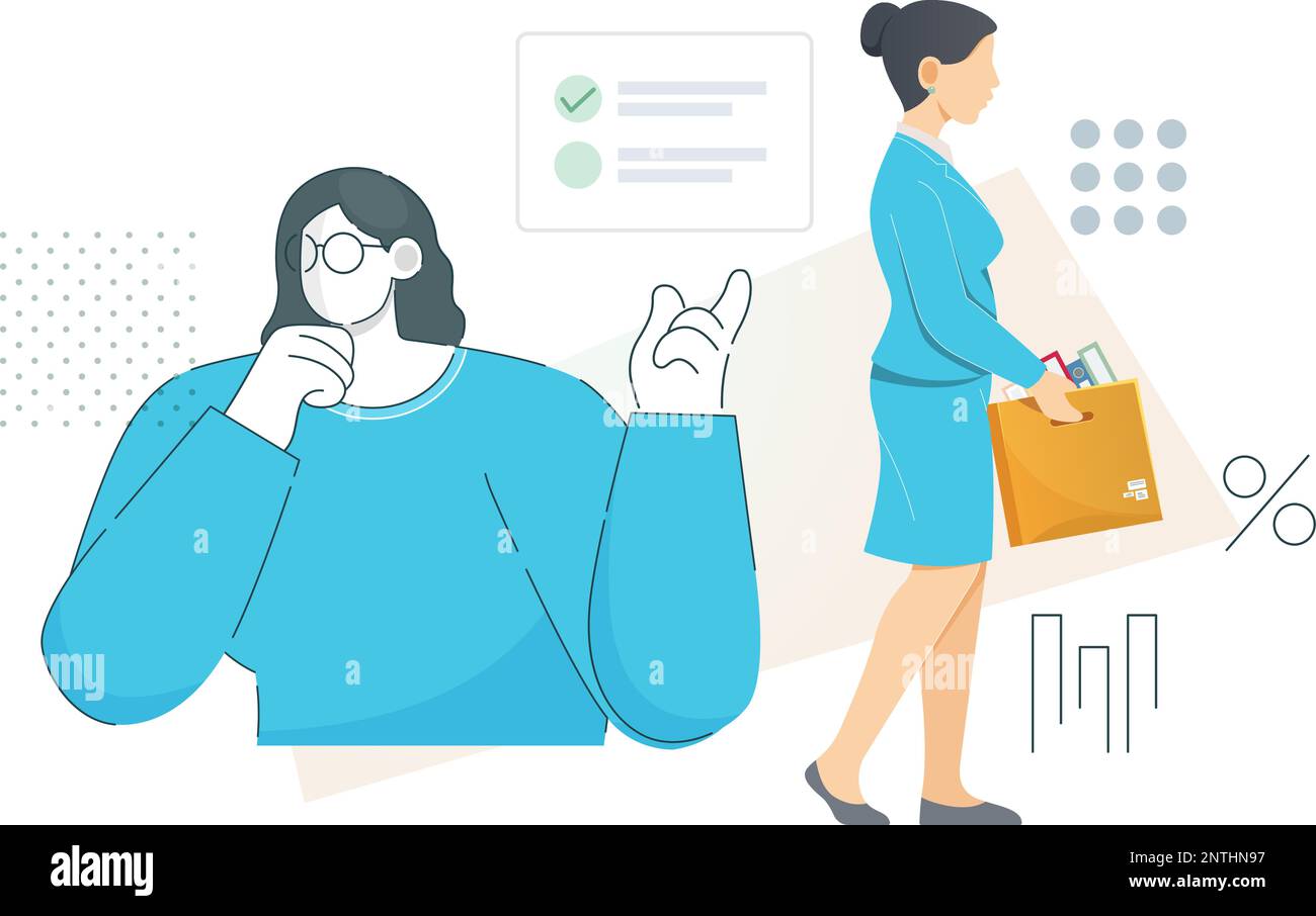 Lay Off - Loss of Job - Budget cut - Illustration as EPS 10 File Stock ...