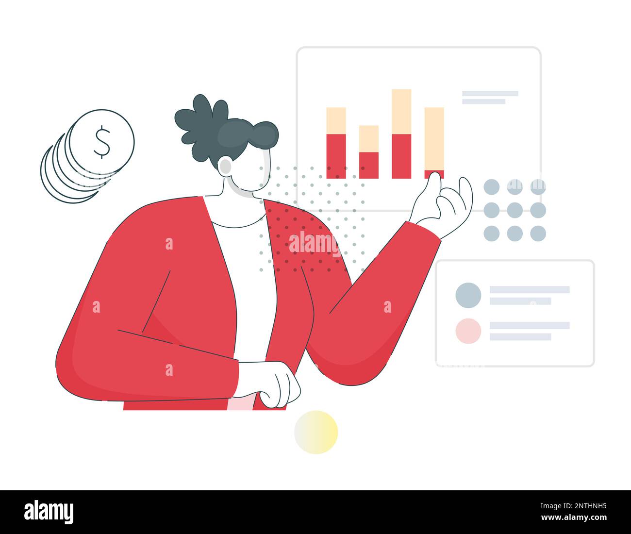 Financial Advisor - Technical Advice for Growth - Abstract Illustration ...
