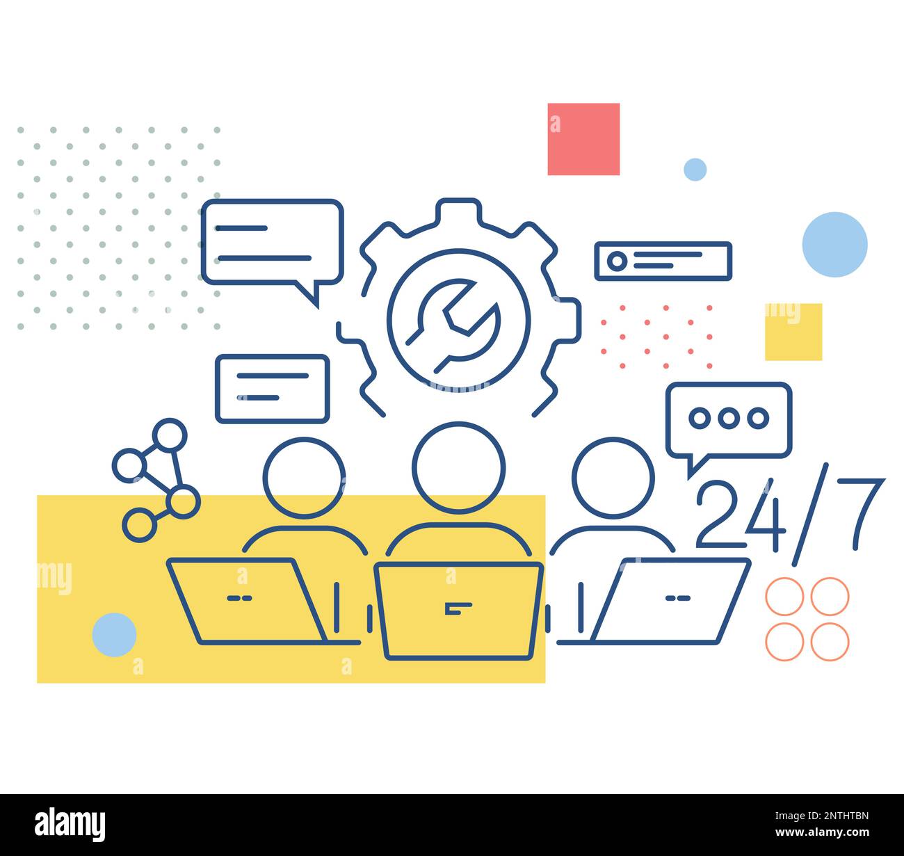 Dedicated technician Stock Vector Images - Alamy