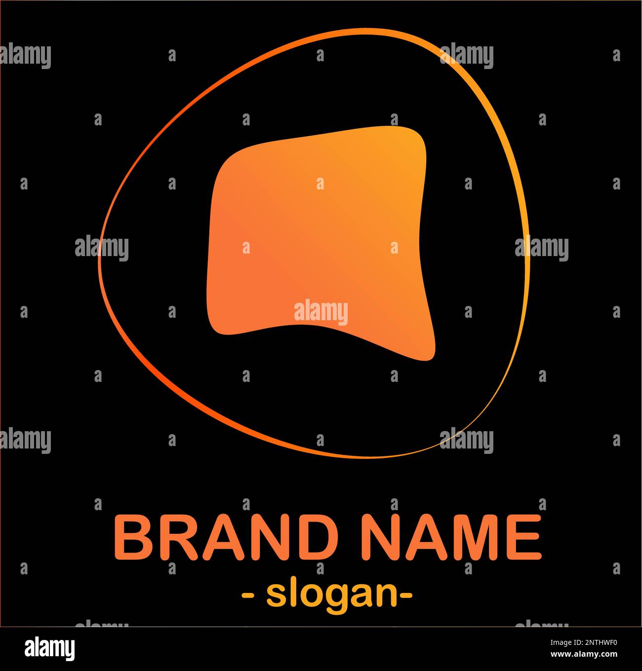 Colored logo shape idea, creative logotype concept template, business ...