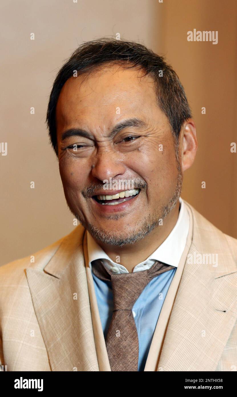 Japanese actor Ken Watanabe speaks during an interview in Tokyo on ...
