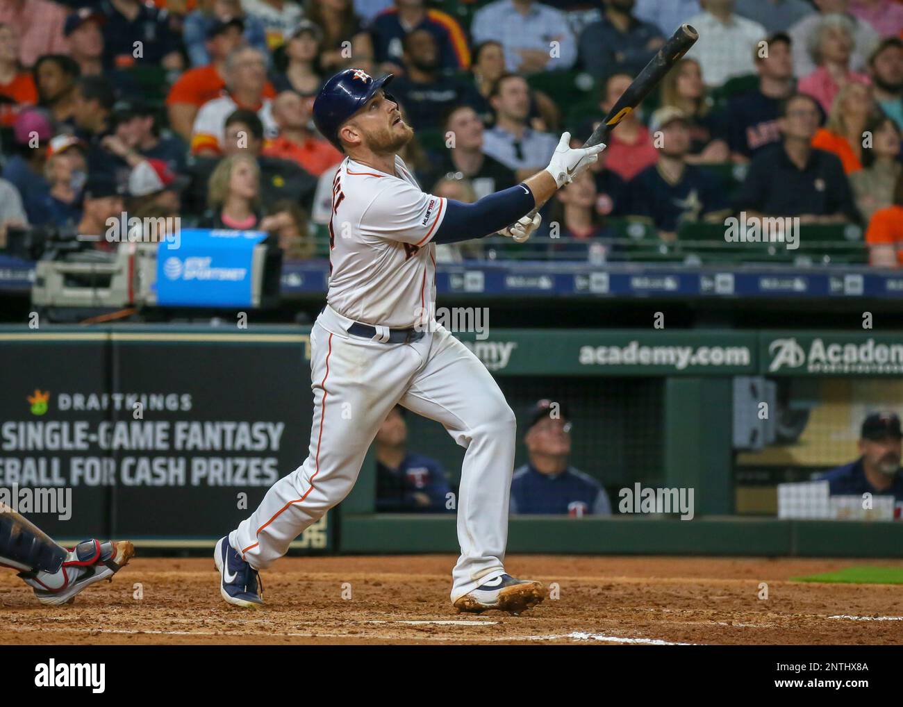 HOUSTON, TX - APRIL 23: Houston Astros catcher Max Stassi (12) watches ...