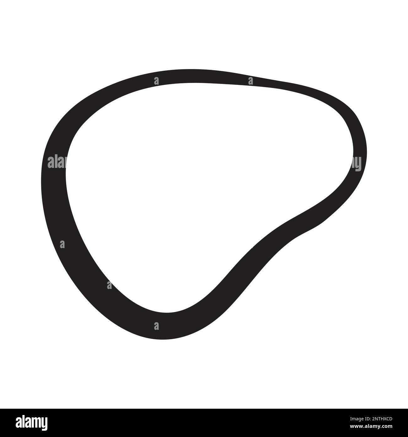 Freehand shape hand painted with ink paint swash Stock Vector Image ...