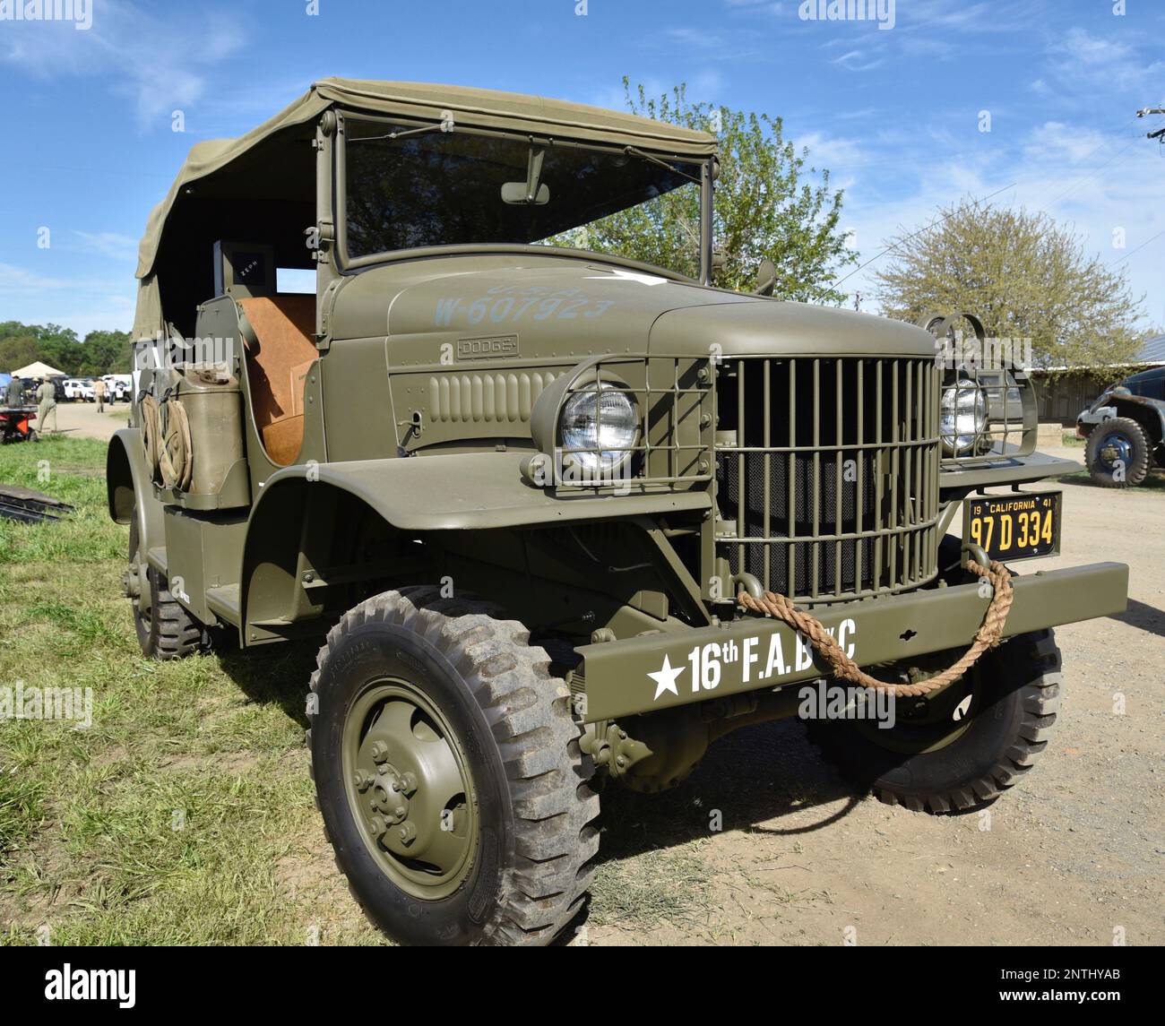 PLYMOUTH, CA - APRIL 19: 1941 Dodge 1/2 ton Command Car on display at ...