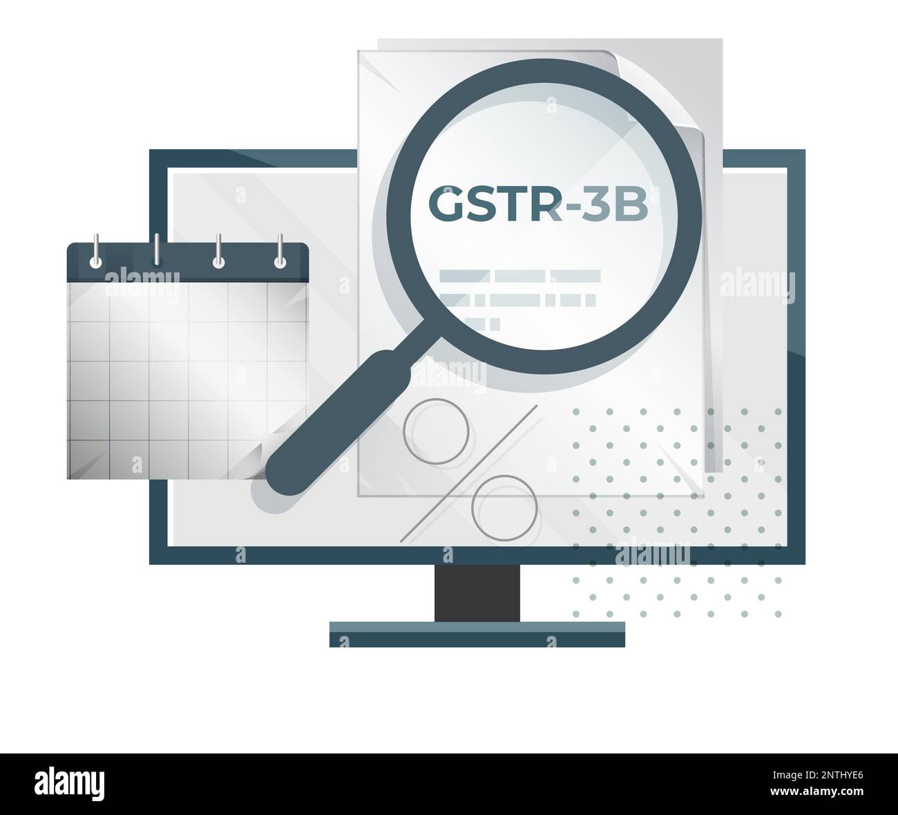 GST Compliance - GSTR-3B Return Filing - Illustration as EPS 10 File ... GST Compliance - GSTR-3B Return Filing - Illustration as EPS 10 File ...