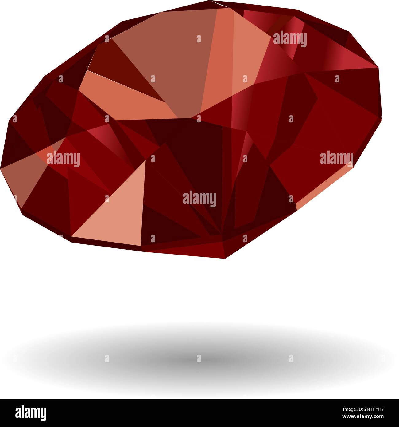 Ruby precious stone isolated over white background vector illustration ... Ruby precious stone isolated over white background vector illustration ...