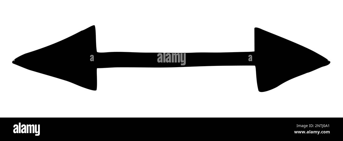 Hand painted arrow drawn with ink brush Stock Vector Image & Art - Alamy