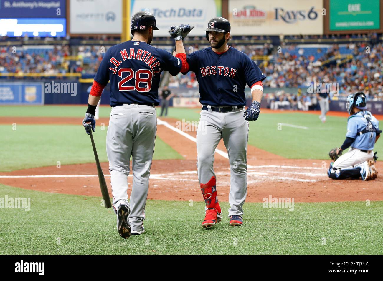 ST. PETERSBURG, FL - APRIL 21: Boston Red Sox first baseman Mitch ...