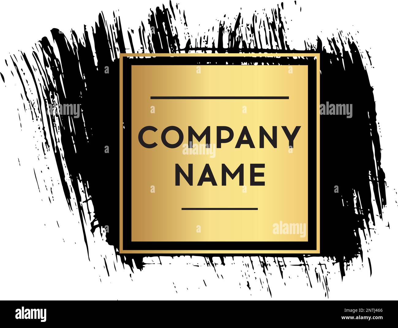 Vector brush logo design template for Corporate, Media, Technology ...
