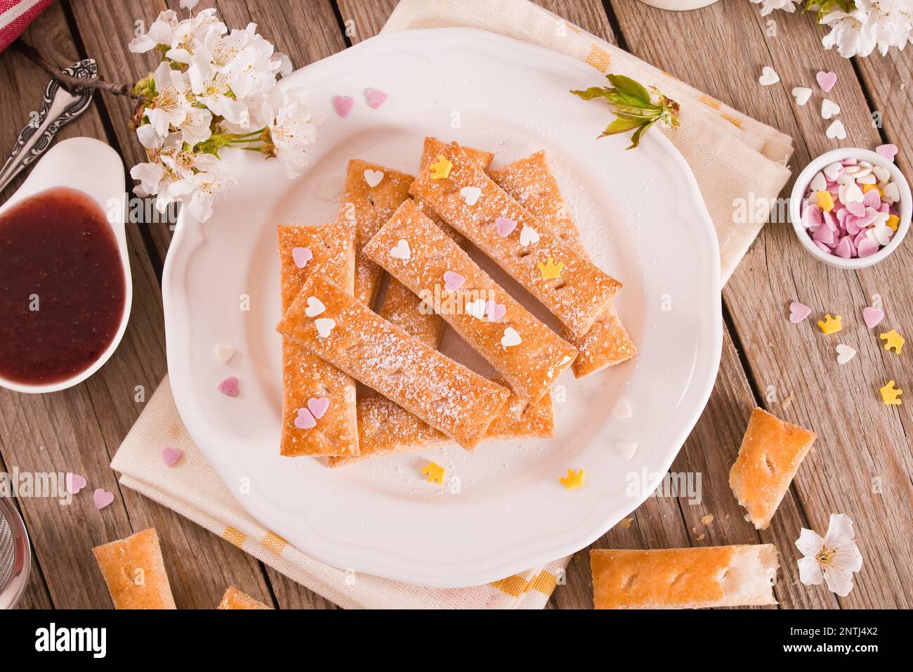 Puff pastry cookies Stock Photo - Alamy
