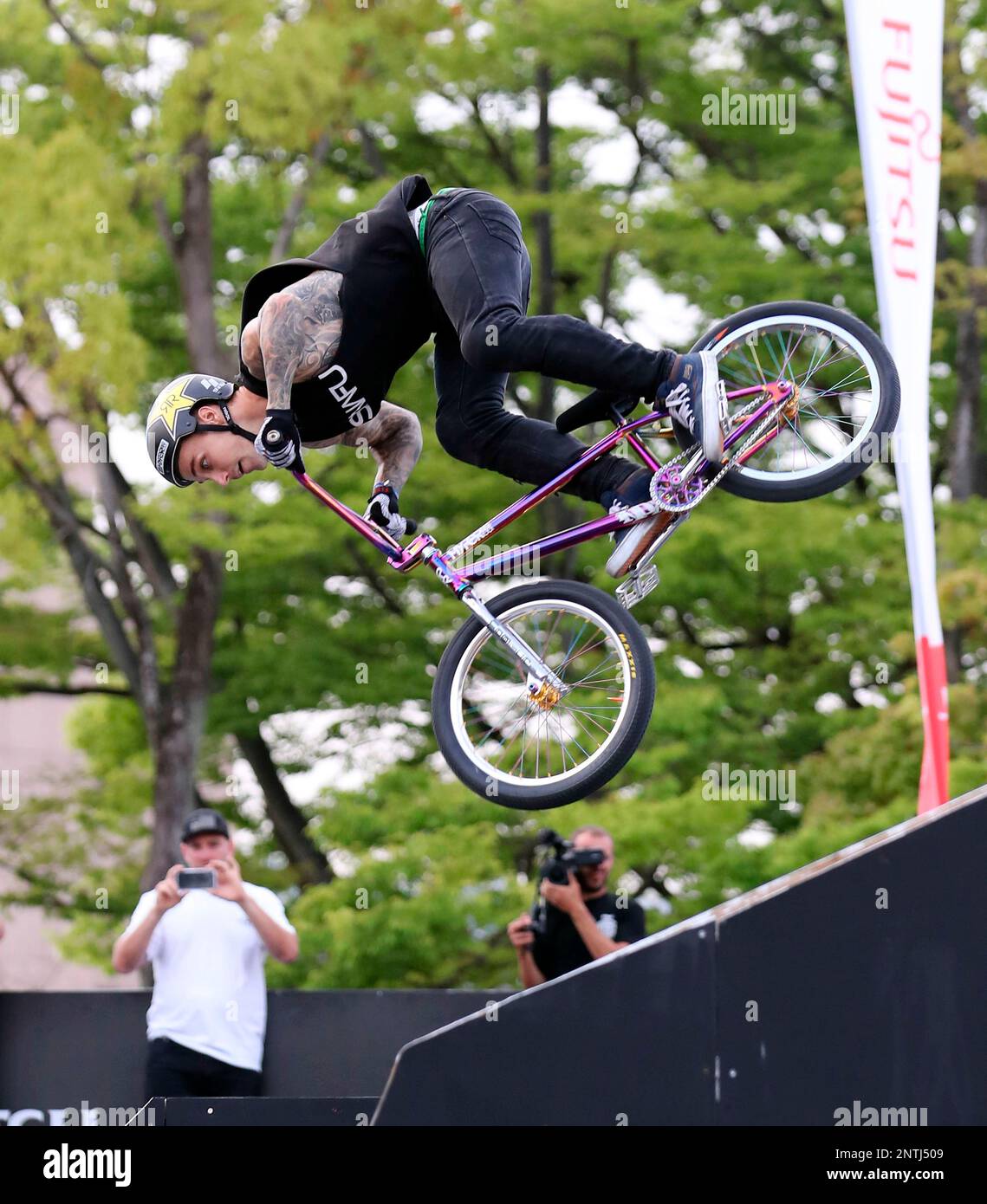 Australia's LOGAN MARTIN performs during finale UCI BMX Freestyle Park ...