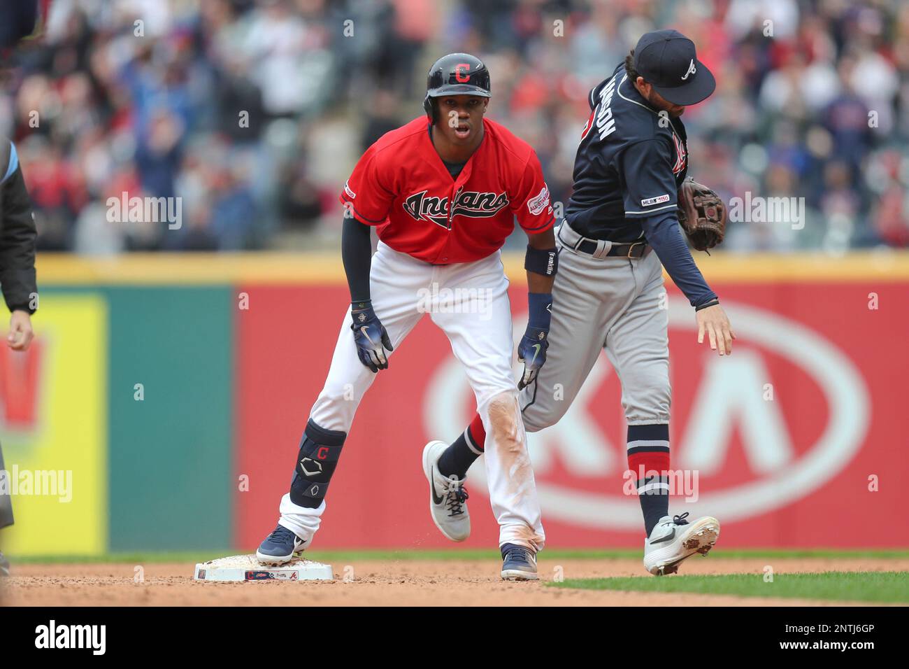 CLEVELAND, OH - APRIL 20: Cleveland Indians outfielder Greg Allen (1 ...