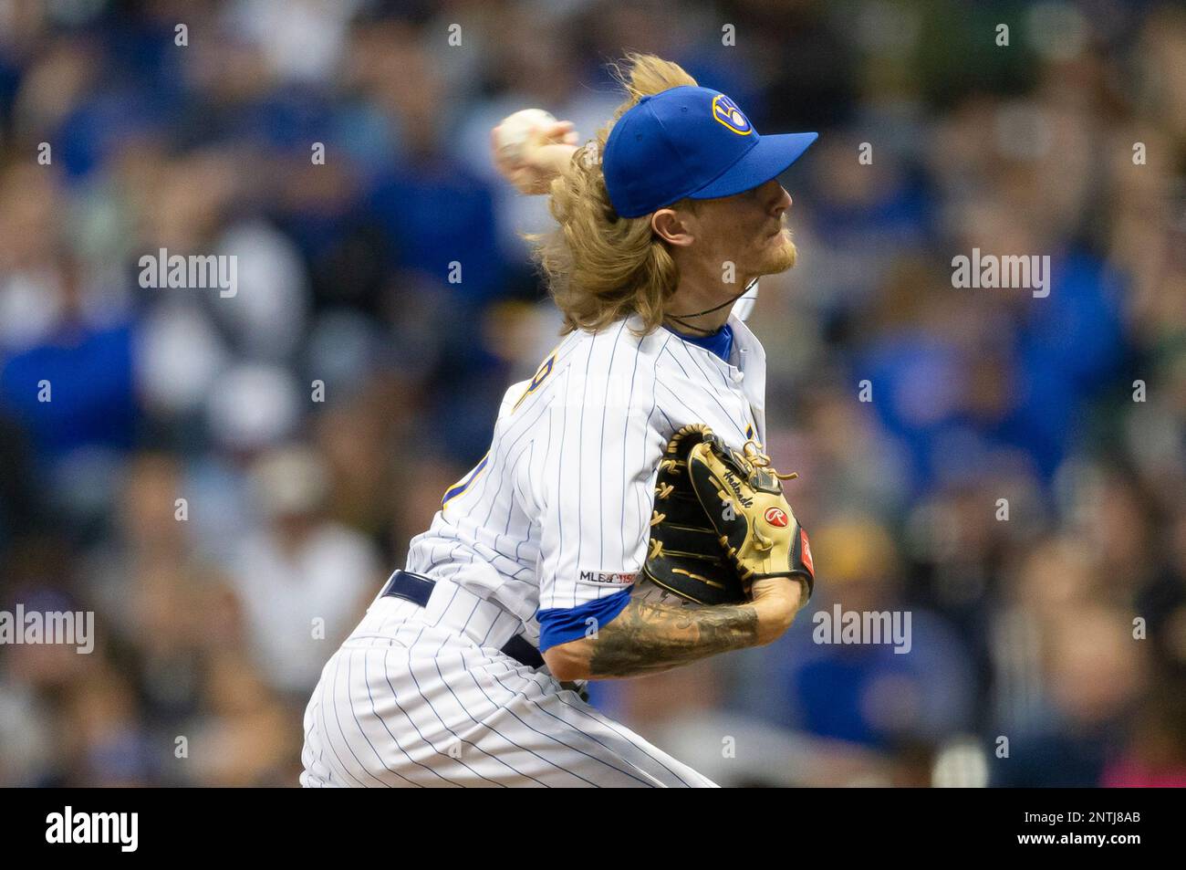 April 19, 2019: Milwaukee Brewers relief pitcher Josh Hader #71 ...