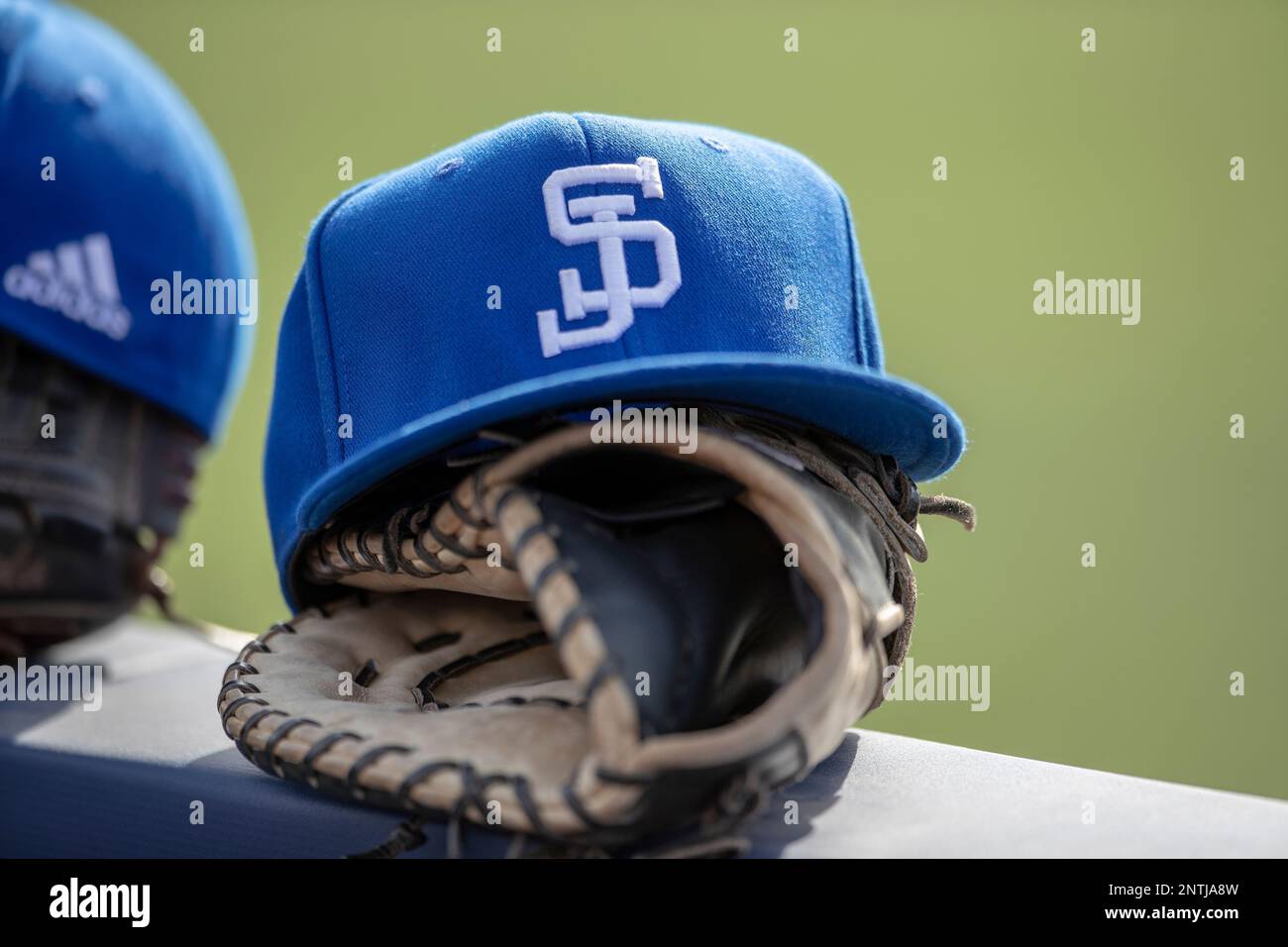 San Jose State Spartans hat on March 27, 2019 in Game 1 of the NCAA ...