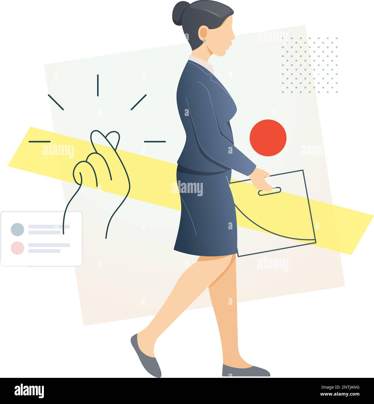 Lay Off - Loss of Job - Employee moved out - Illustration as EPS 10 ...