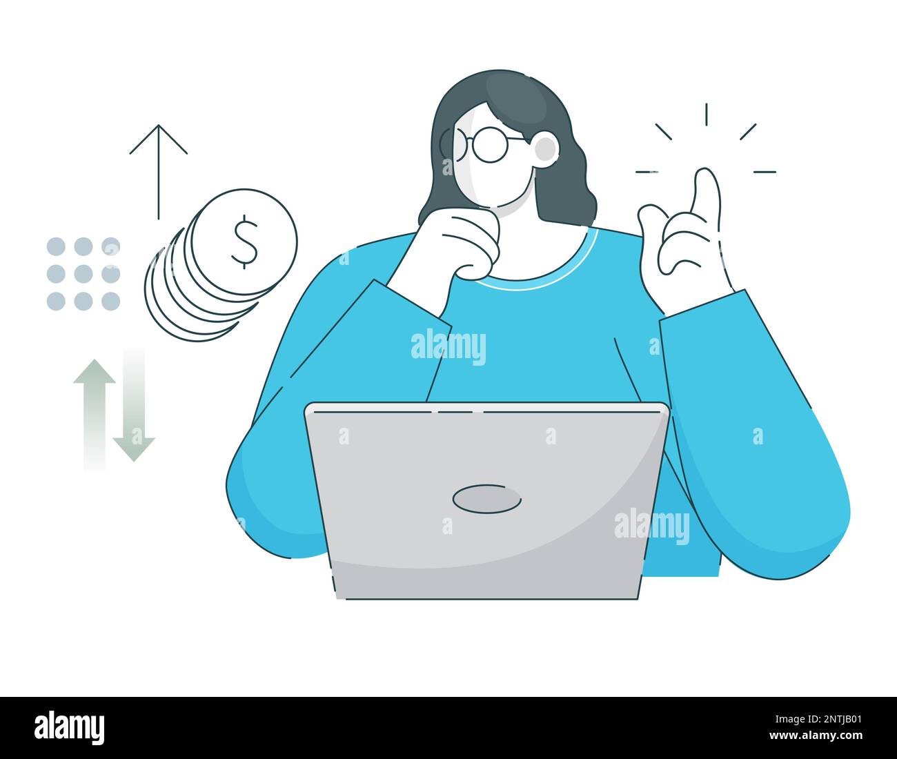 Financial Advisor - Quick Ideas for Growth - Abstract Illustration as ...