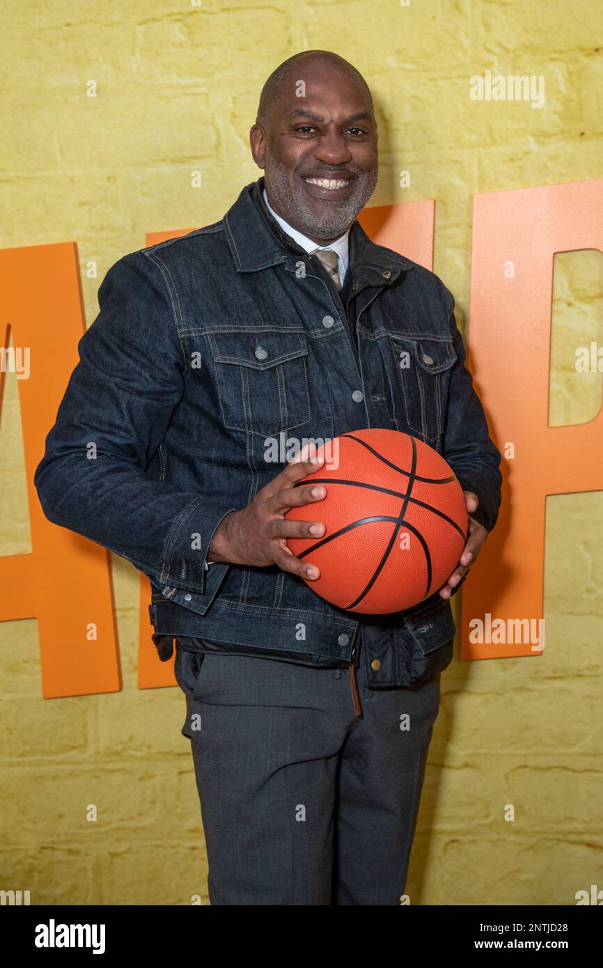 NEW YORK, NEW YORK - FEBRUARY 27: Keith Dawkins of Harlem Globetrotters ...