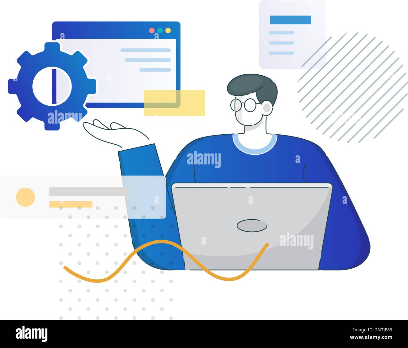Full stack developer Stock Vector Images - Alamy