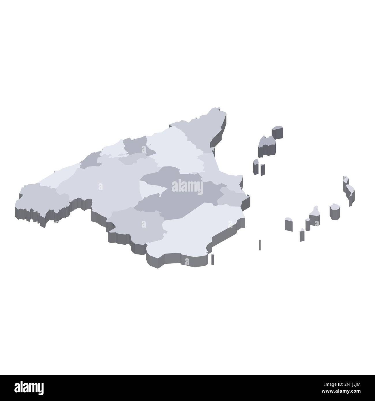 Spain political map of administrative divisions - autonomous ...