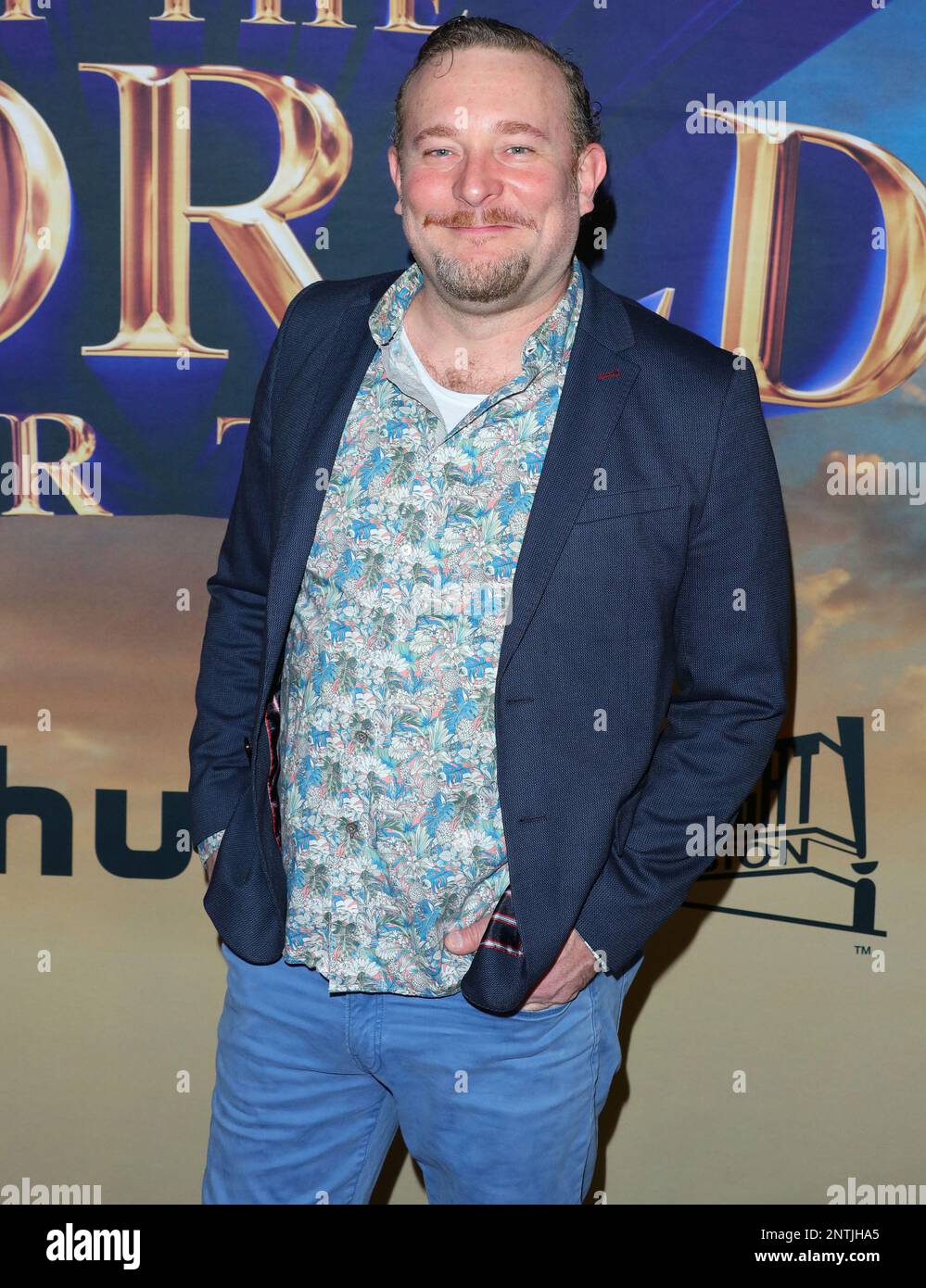 Hollywood, CA , February 27, 2023. James Adomian arrives at The Red Carpet for Hulu History Of ...