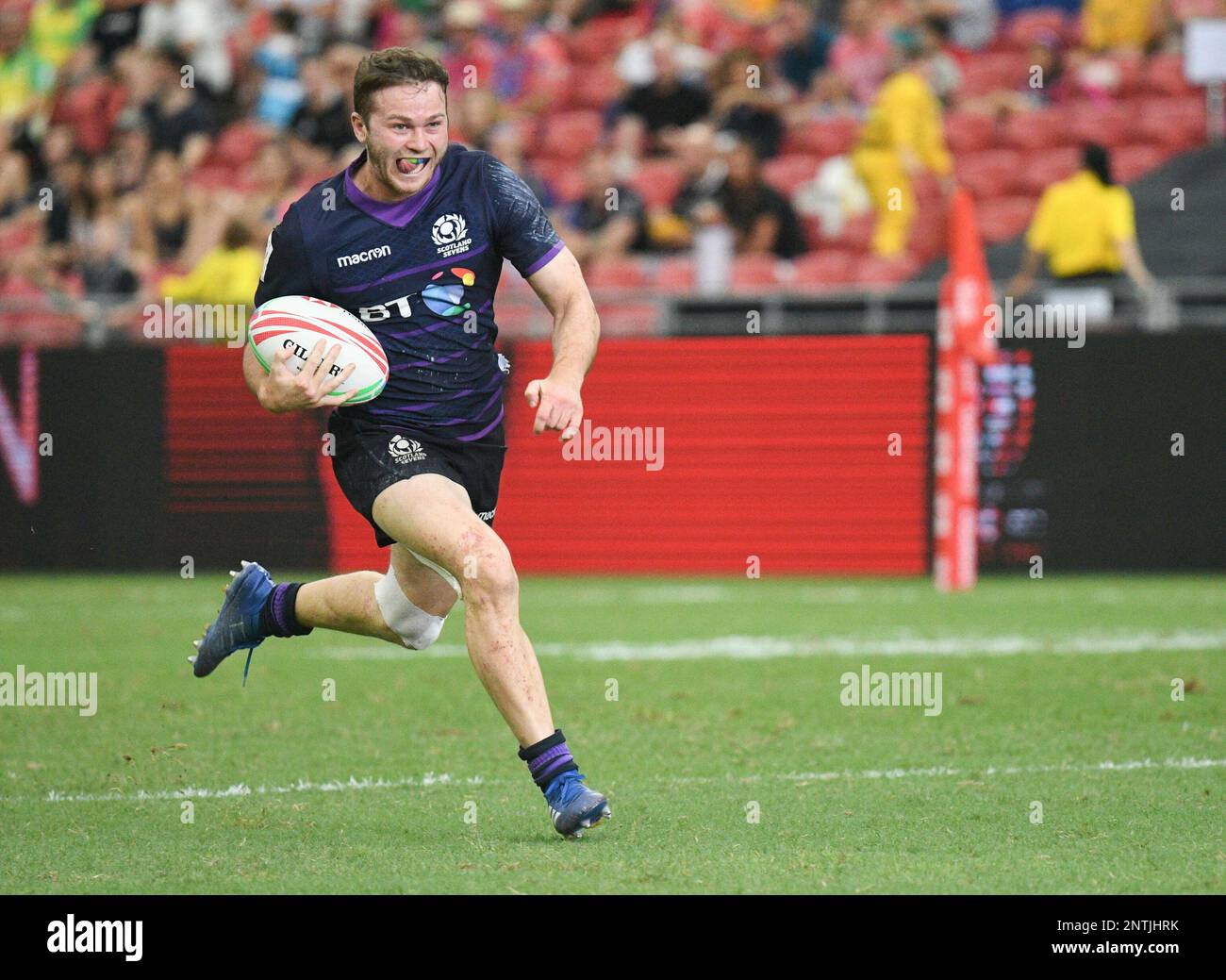 Scotland's Max McFarland during the HSBC Singapore Rugby Sevens ...