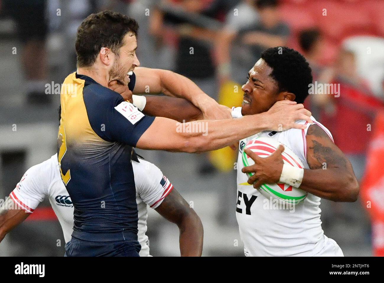 USA's Kevon Williams hands-off Argentina's Santiago Mare during the ...