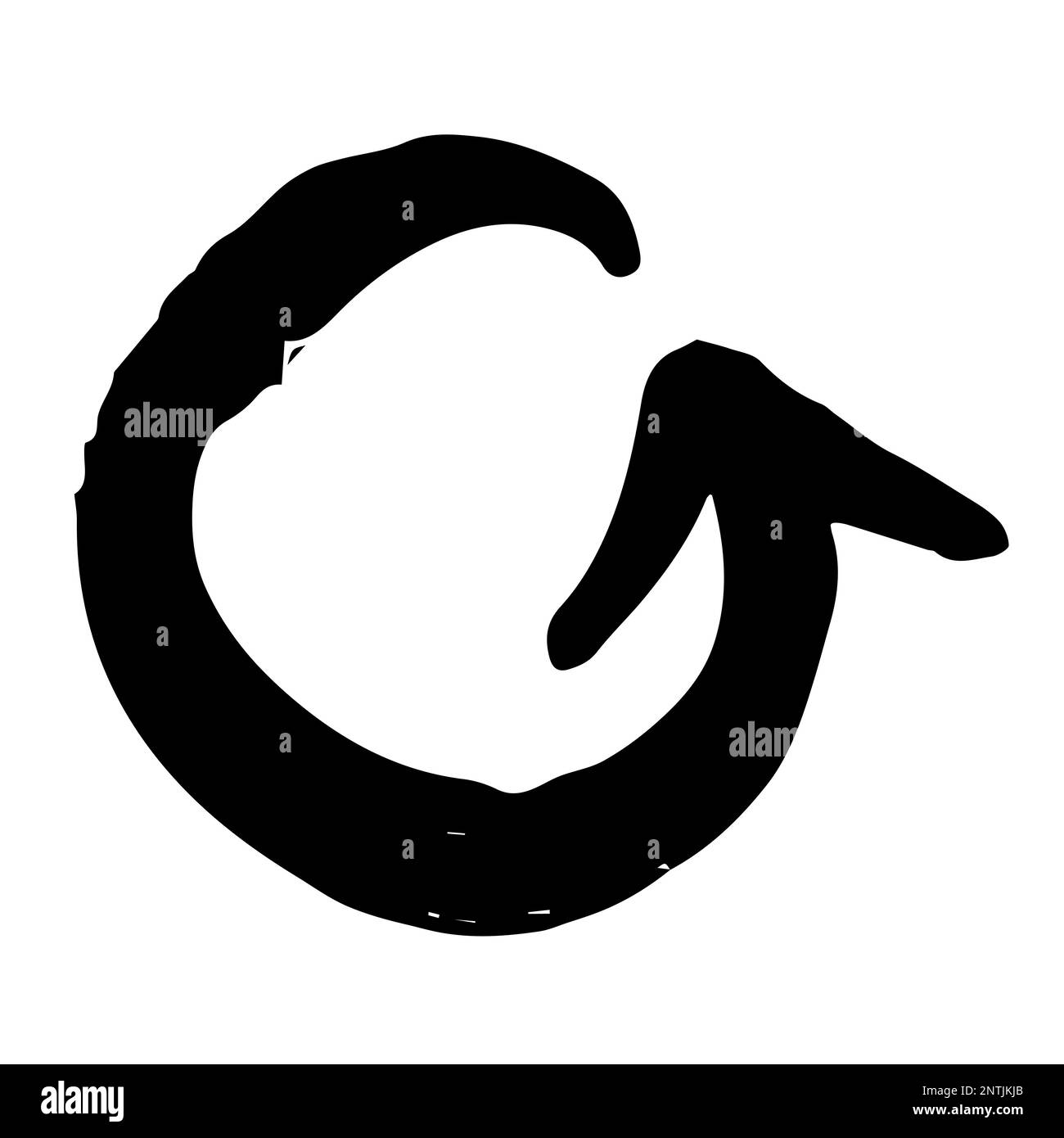 Ink arrow symbol hand painted with brush Stock Vector Image & Art - Alamy