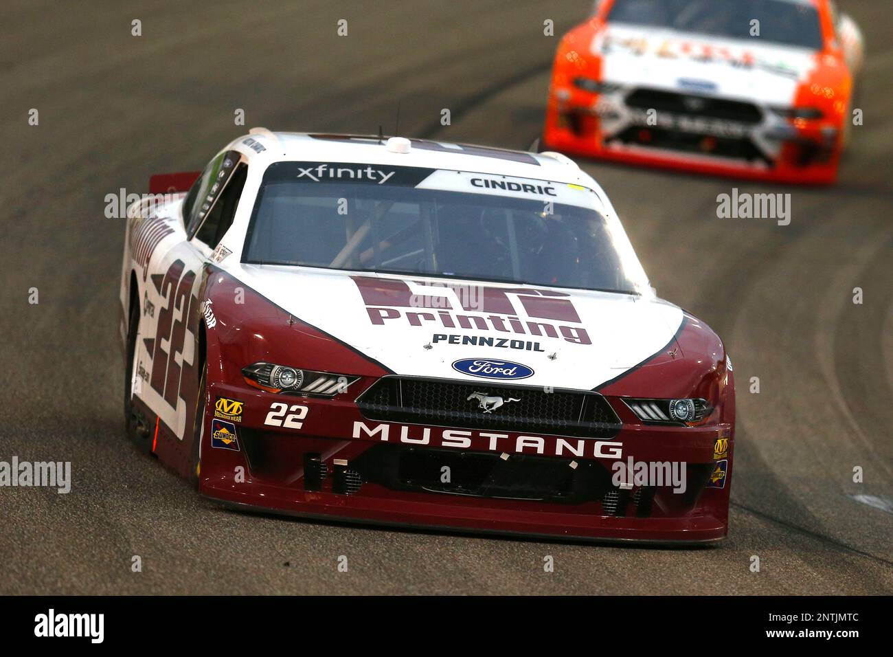 #22: Austin Cindric, Team Penske, Ford Mustang LTi Printing during the ...