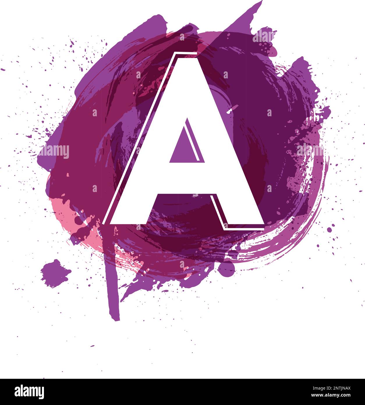 Creative Letter A Logo design vector template. Type Characters Logotype ...