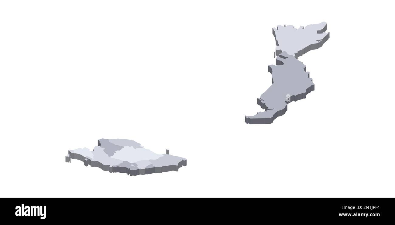 Malaysia political map of administrative divisions - states and federal ...