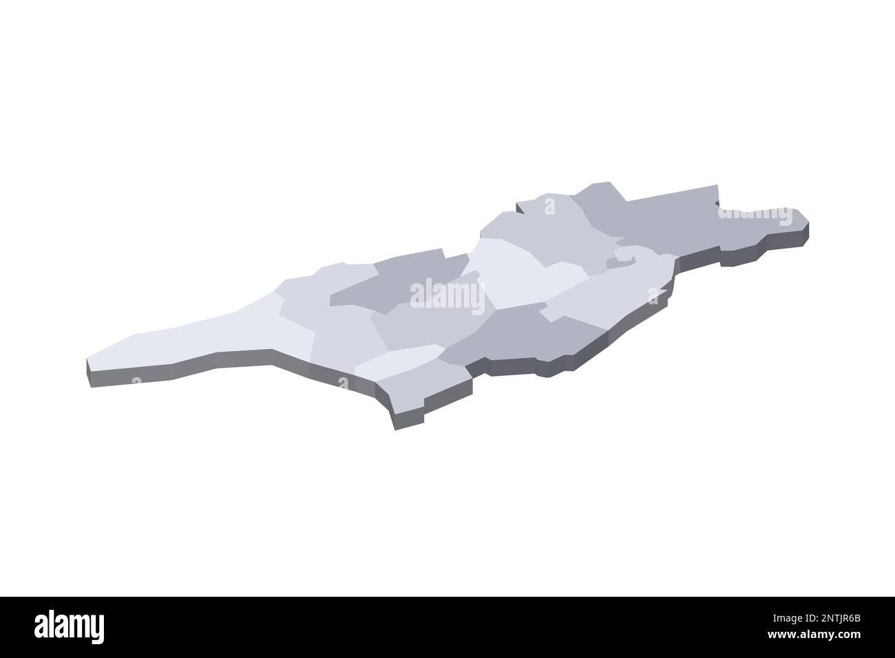 Georgia political map of administrative divisions - regions and ...