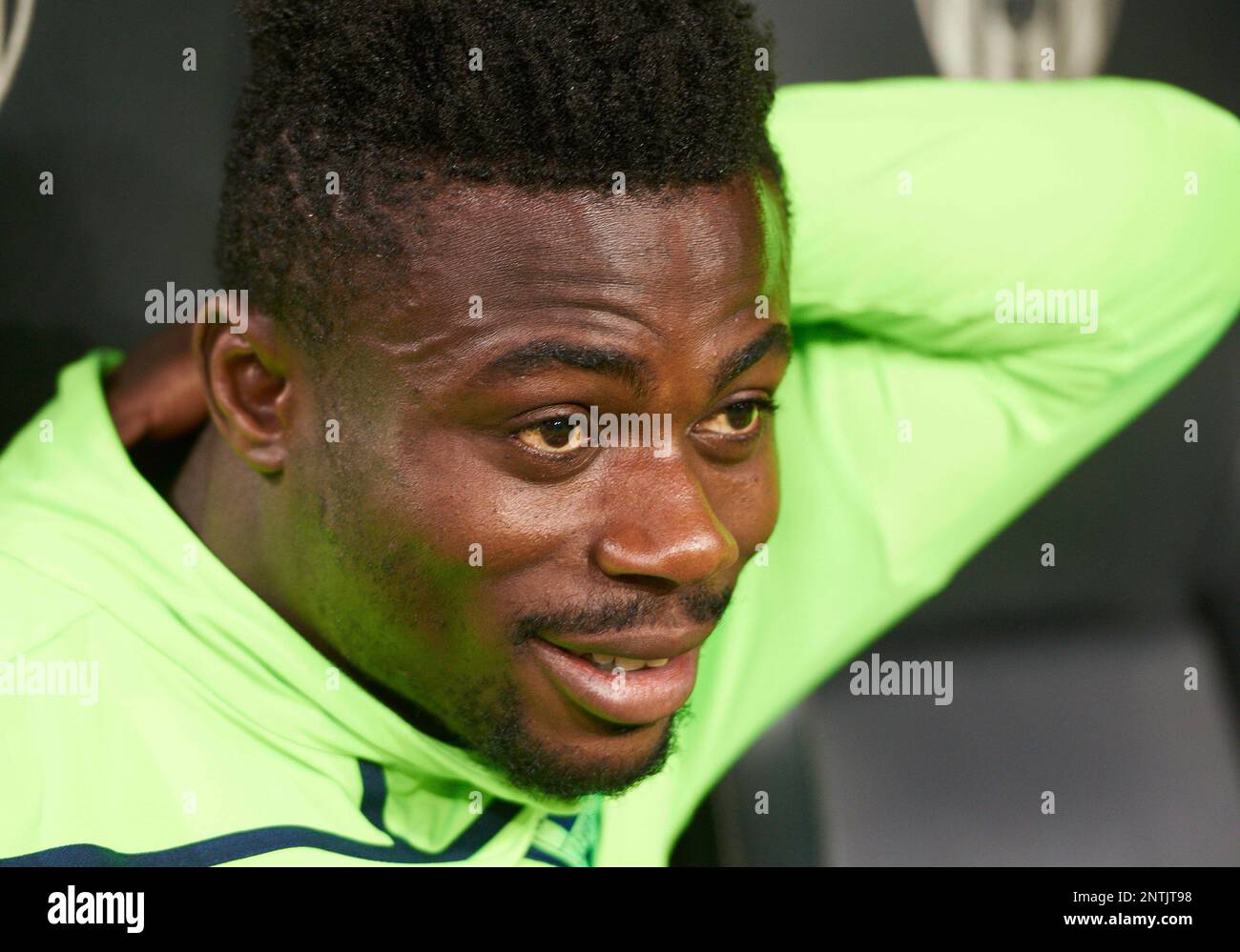 VALENCIA, SPAIN - APRIL 14: Moses Daddy-Ajala Simon, midfielder of ...