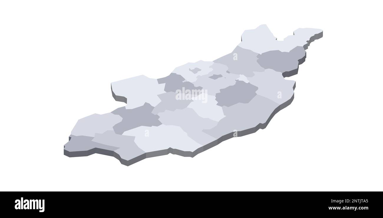 Mongolia political map of administrative divisions - provinces and khot ...