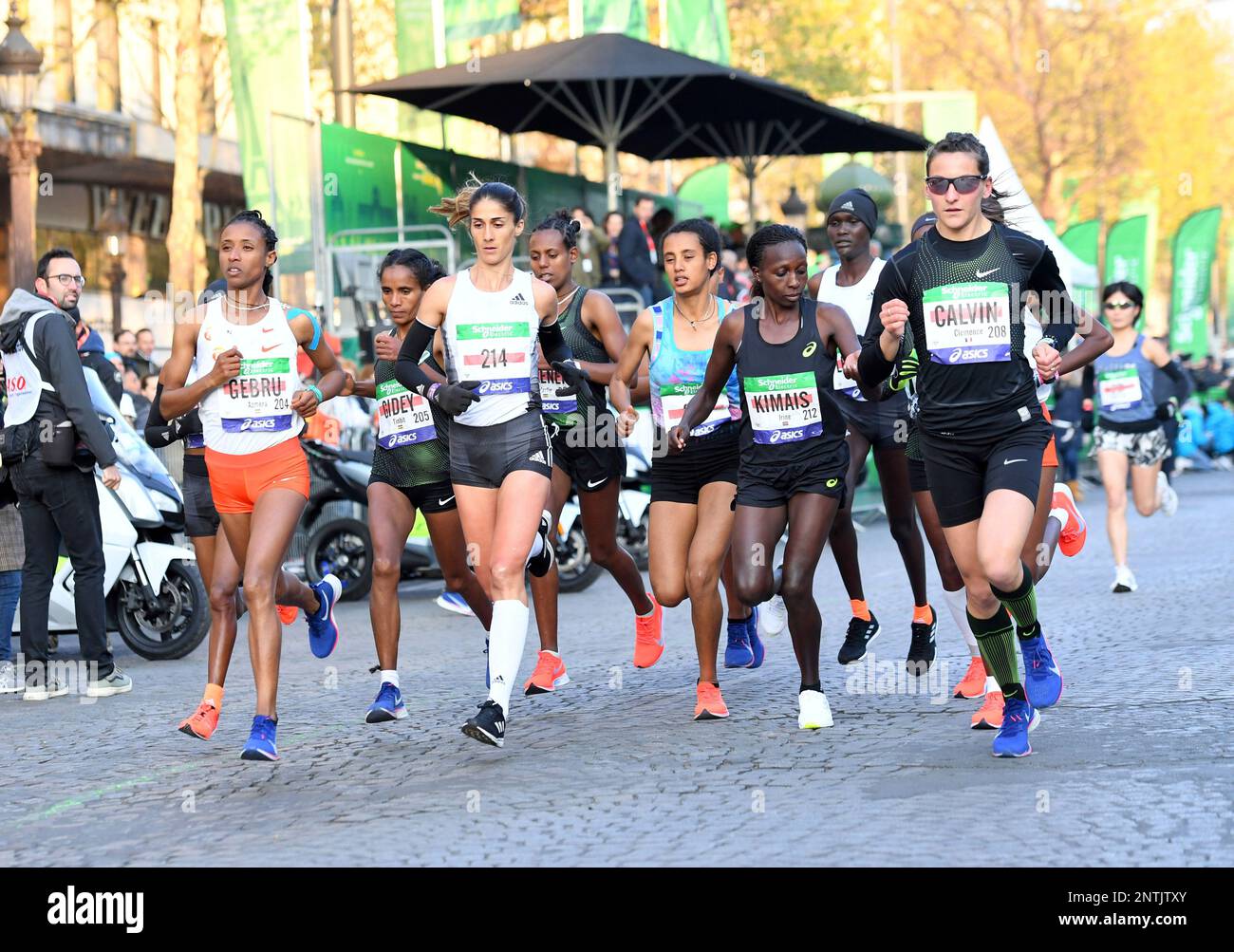 Azmera Gebru (ETH) and Clémence Calvin aka Clemence Calvin (FRA)l ead ...