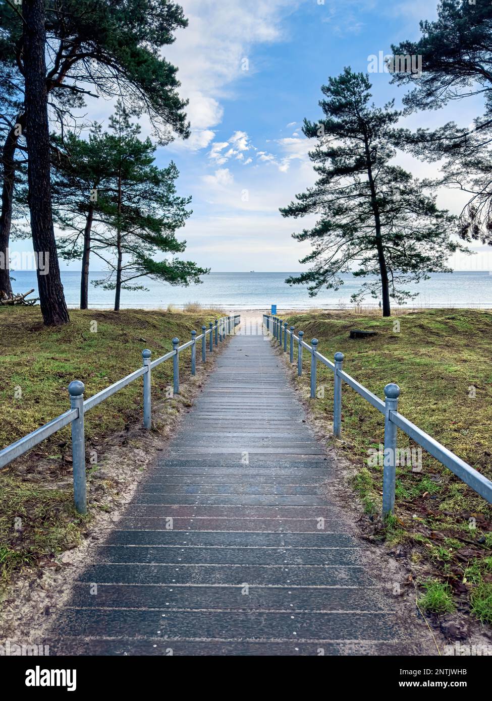 Path with access to the sea, seascape Stock Photo - Alamy