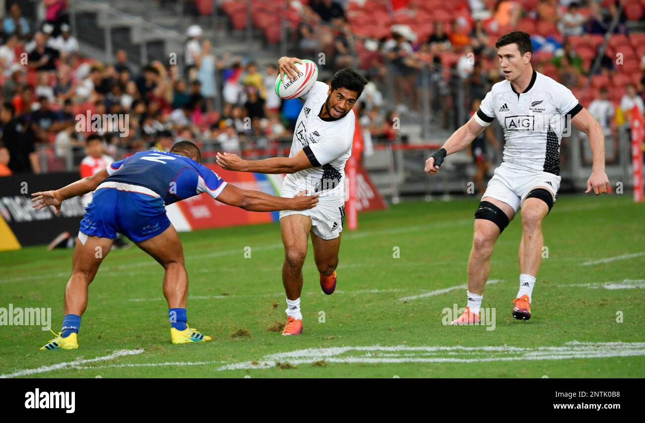 New Zealand's Regan Ware during the HSBC Singapore Rugby Sevens match ...