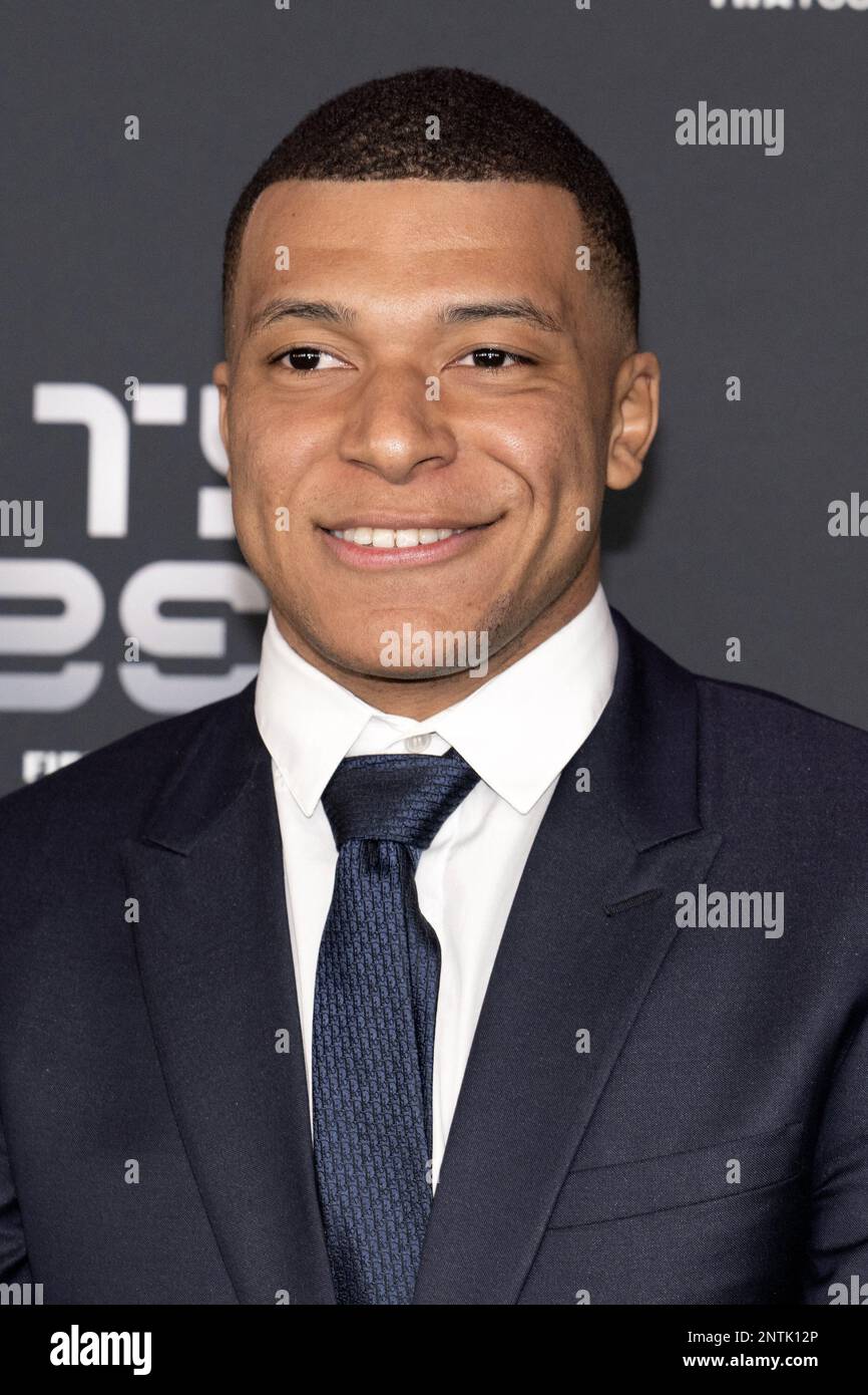 Kylian Mbappe of PSG arrives at the Best FIFA Football Awards ceremony ...