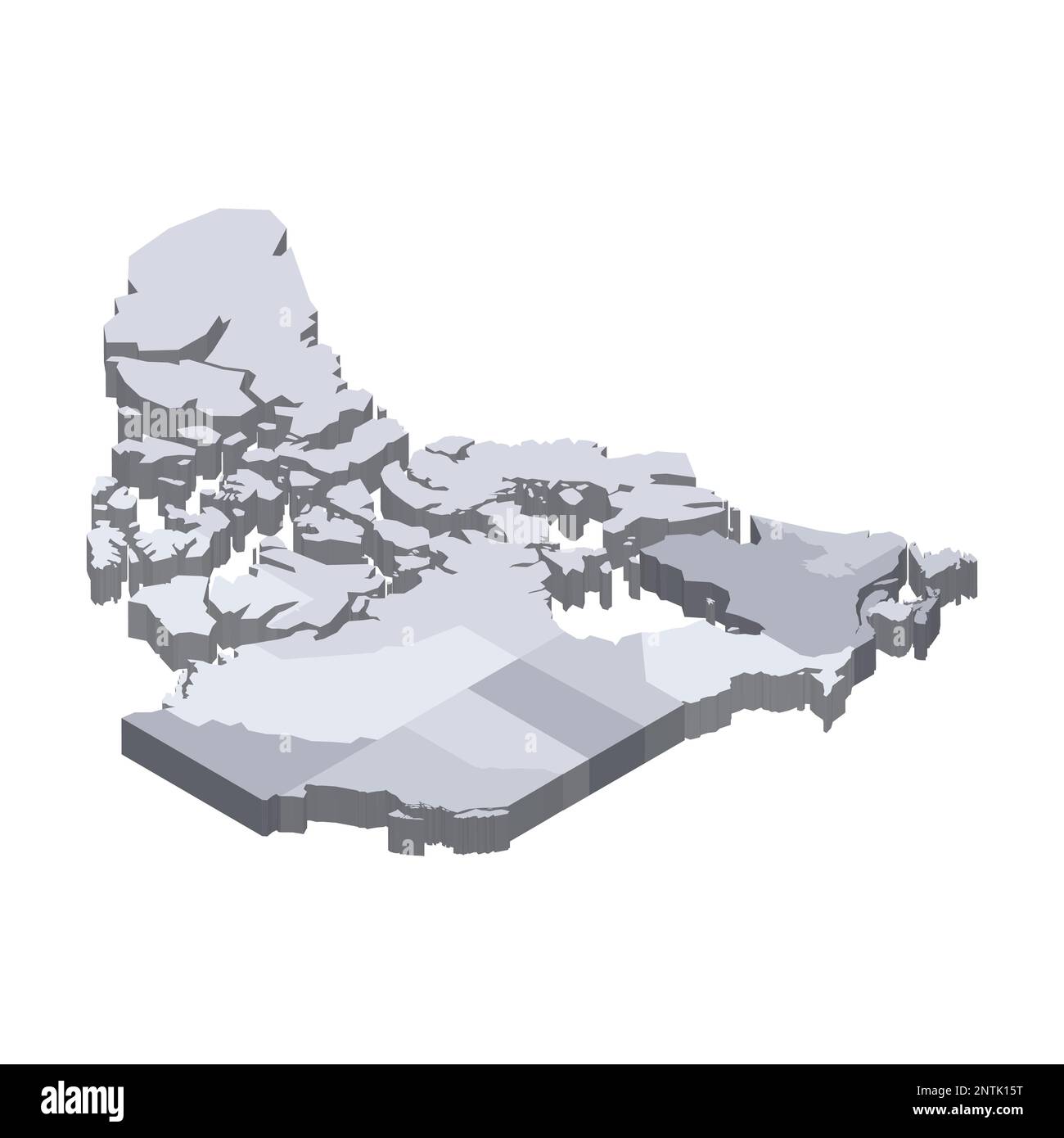 Canada political map of administrative divisions - provinces and ...