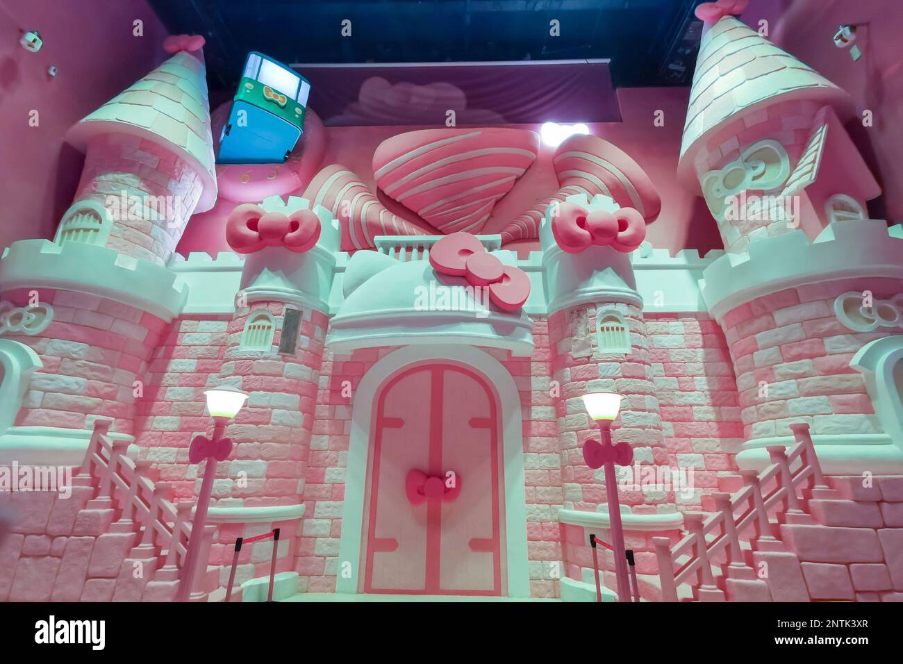 A view in the 6,000-square-meter Hello Kitty Shanghai Time theme park ...