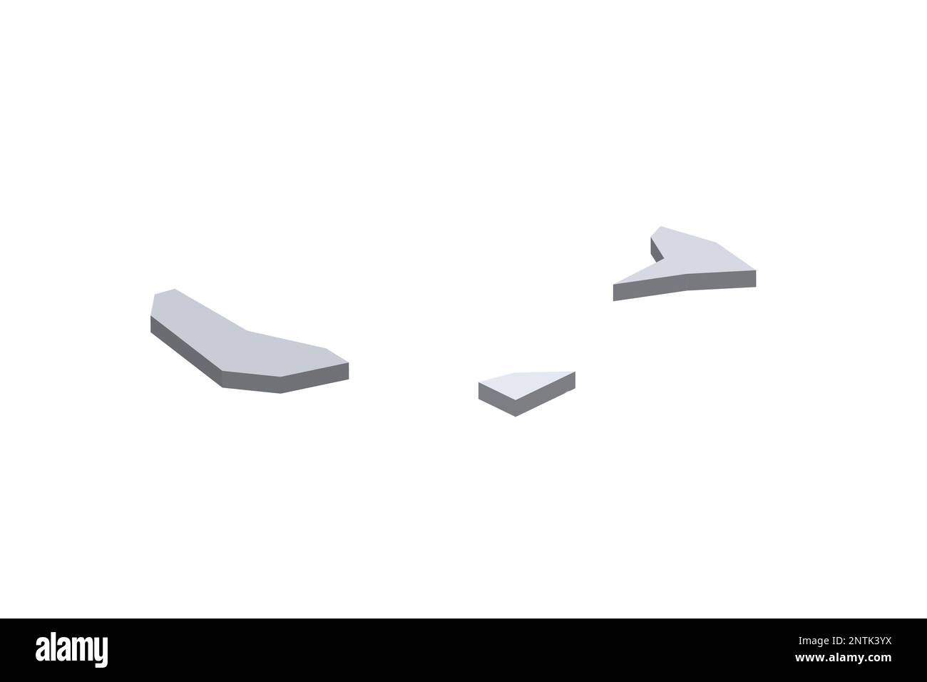 Comoros political map of administrative divisions - autonomous islands ...