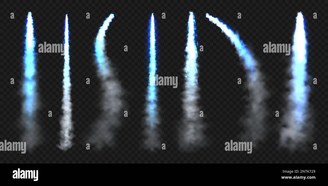 Blue sky with trails Stock Vector Images - Alamy