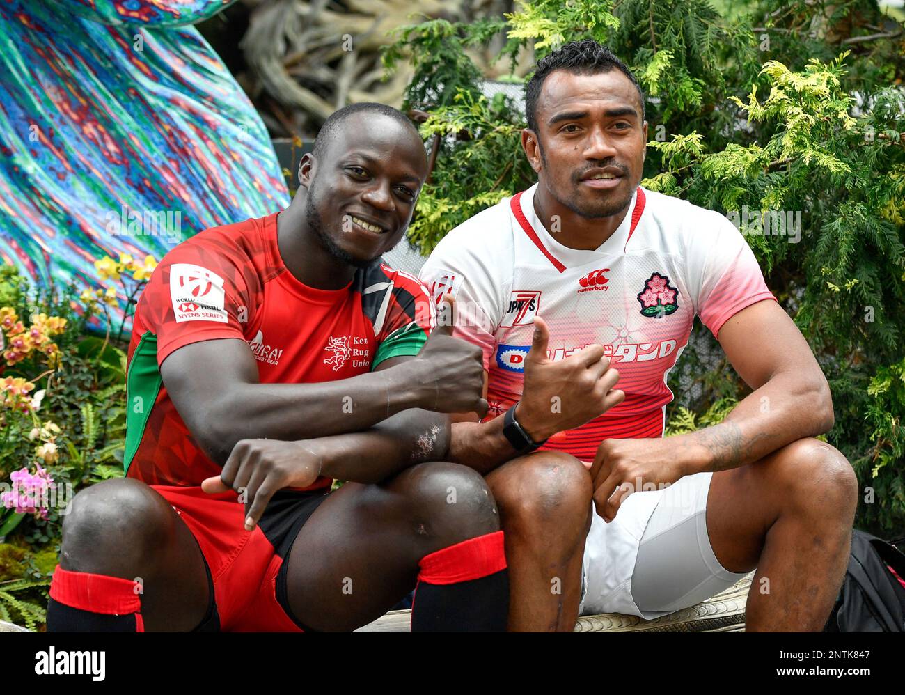 Japan 7's captain SImage of Sportifa Lisala and Kenya 7's captain ...
